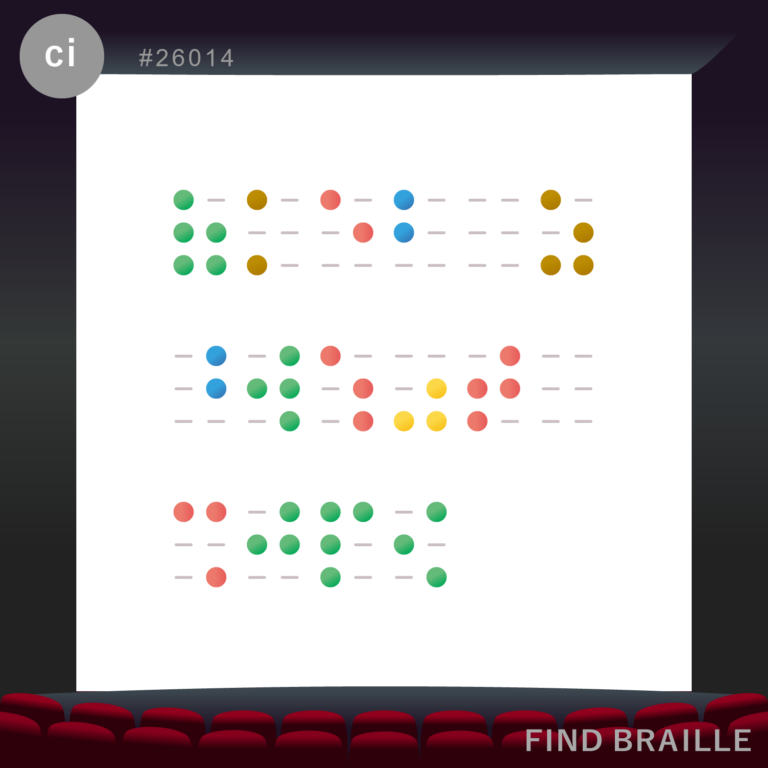 Find Braille 今日の点字：みならい魔女さんと黒猫